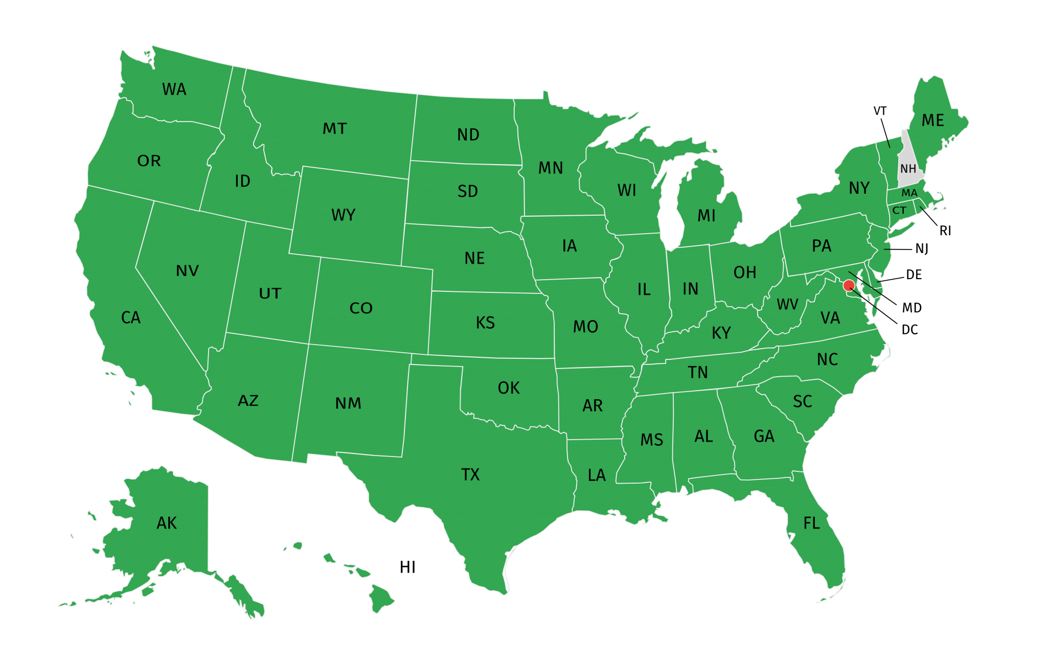 Tous les parcours de golf ouverts aux États-Unis - Golf Planète