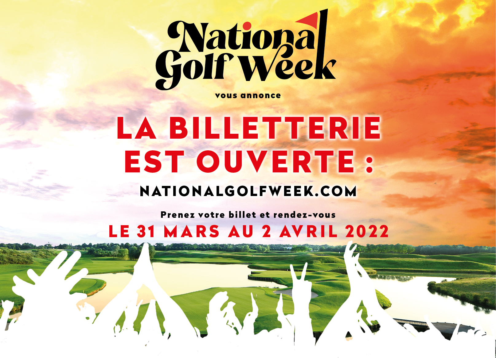 La National Golf Week approche ! Réservez vos places dès maintenant ...