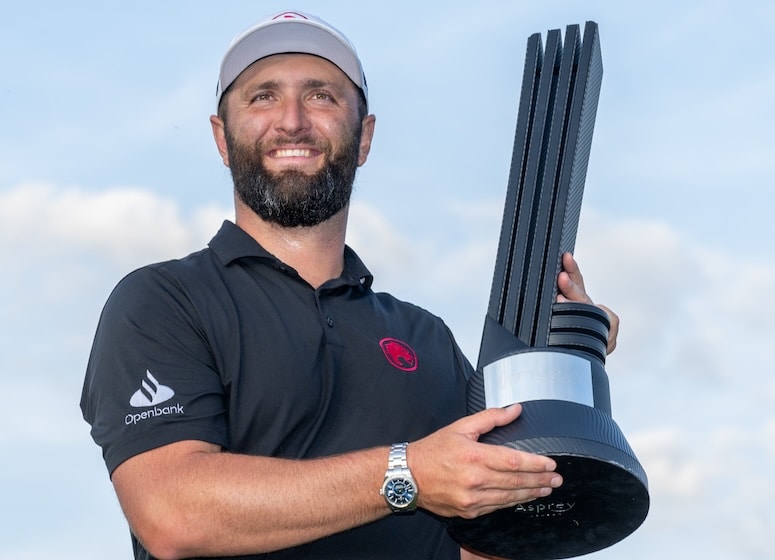 Jon Rahm en pleurs après sa première victoire sur le LIV - Golf Planète